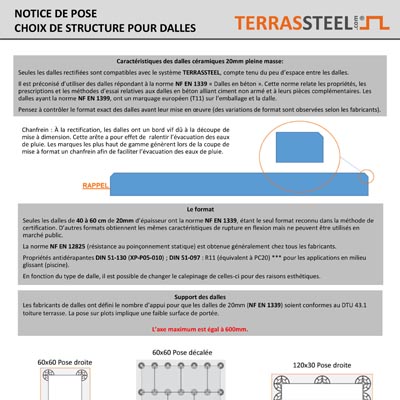 Choix de structure pour dalles C35 - TERRASSTEEL